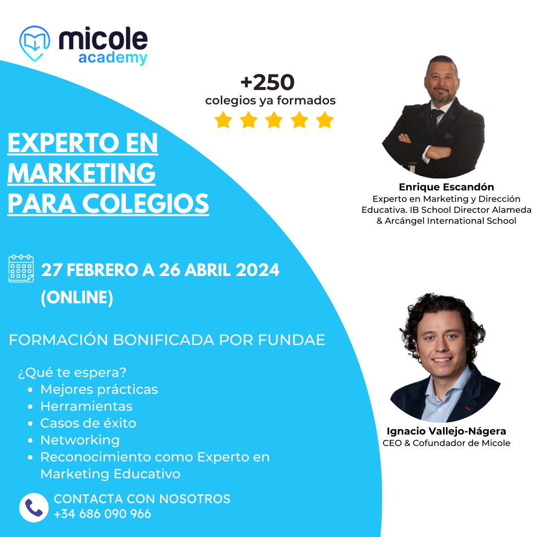 Micole Academy - Formación: "Experto en Marketing Educativo"
